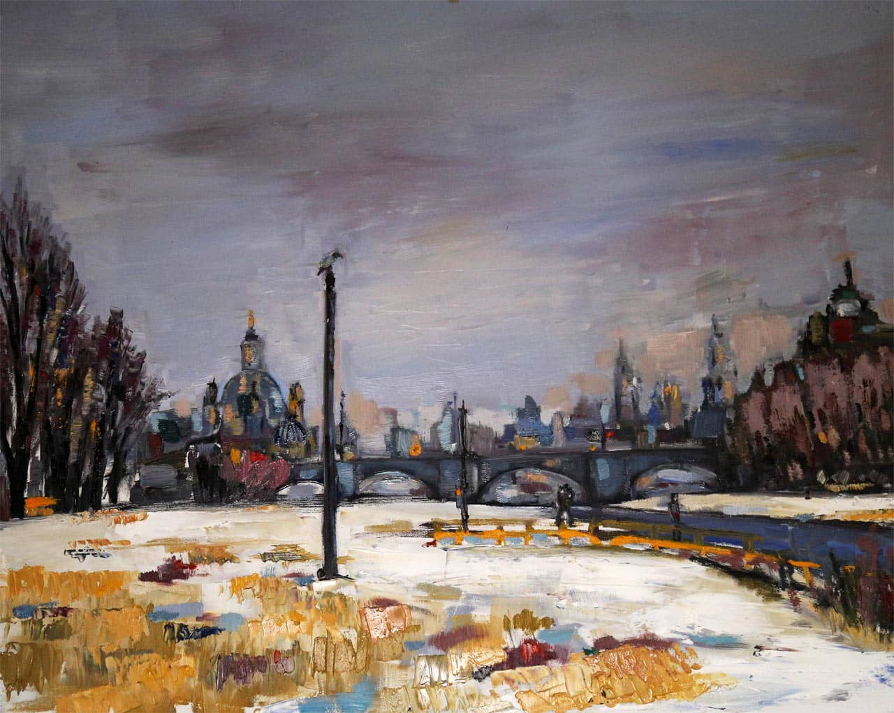 Olaf Amberg - Grauer Tag - Originalgemälde | DDV Lokal