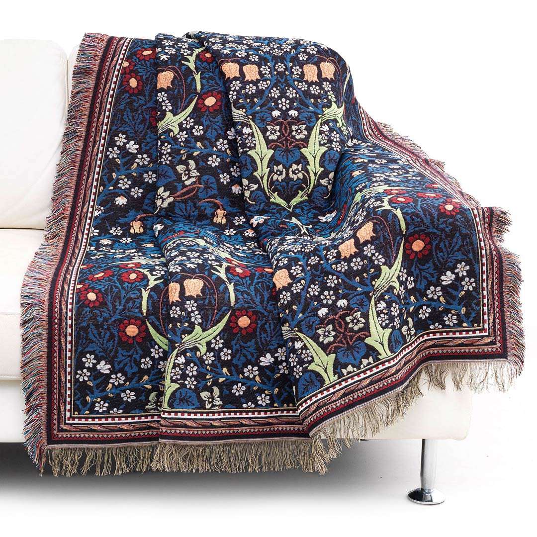 Wohnplaid Schwarzdorn - nach William Morris | DDV Lokal