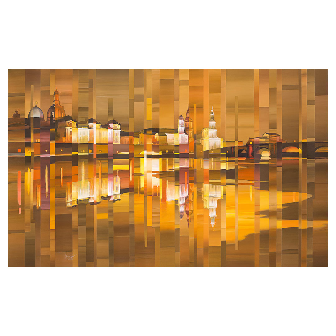 André Ismer - Spiegel der Herrlichkeit - 70 x 115 cm - Softex-Leinwand ...