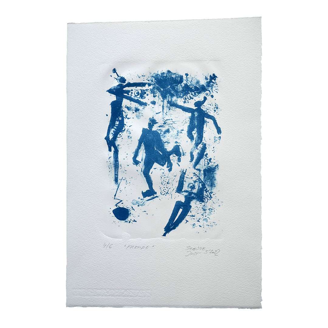 Sabine Just - Lithografie - Hügelig | DDV Lokal