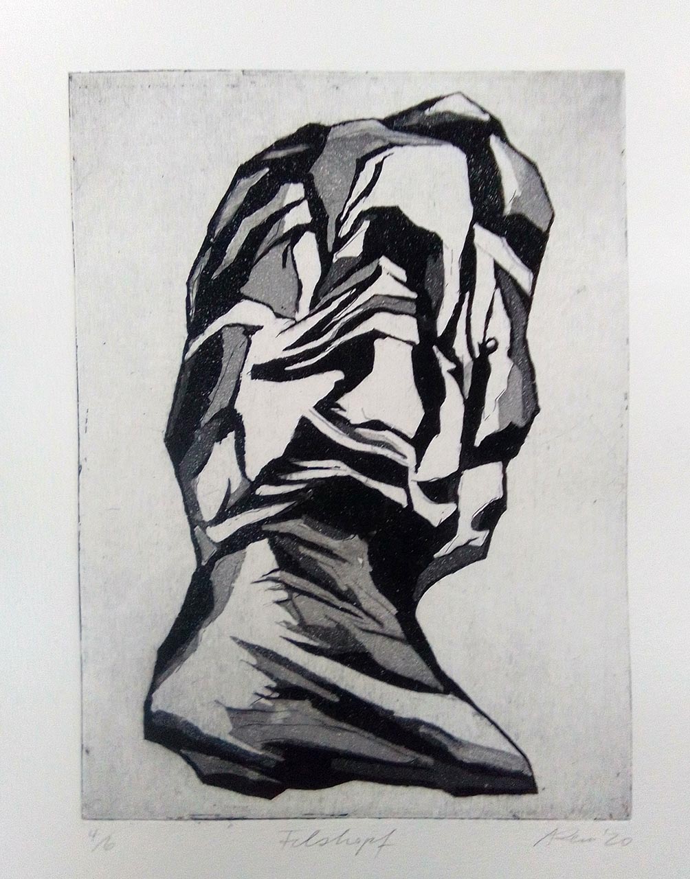 Anne Kern Grafik - Felskopf | DDV Lokal