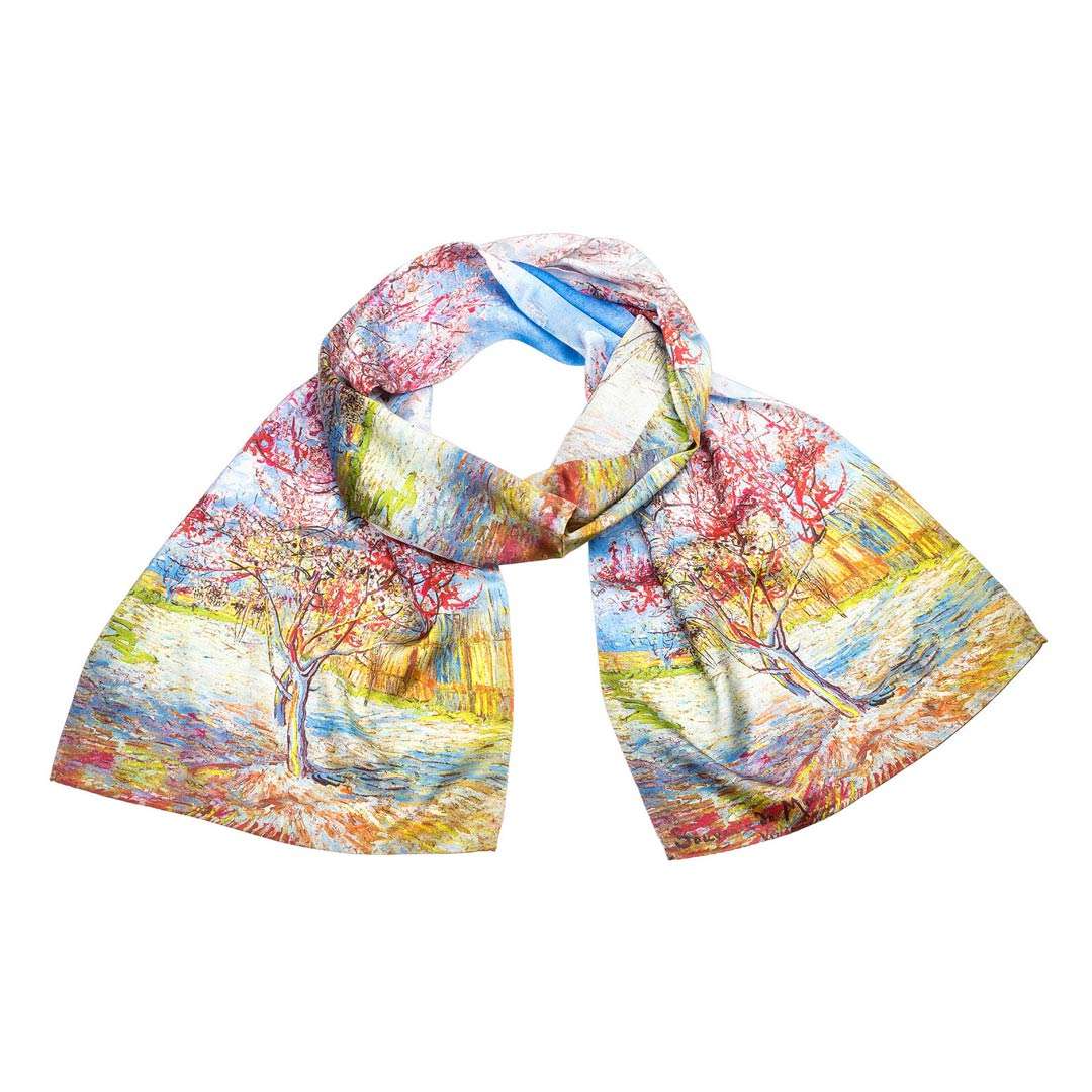 Vincent van Gogh: Seidenschal Blühender Pfirsichbaum | DDV Lokal